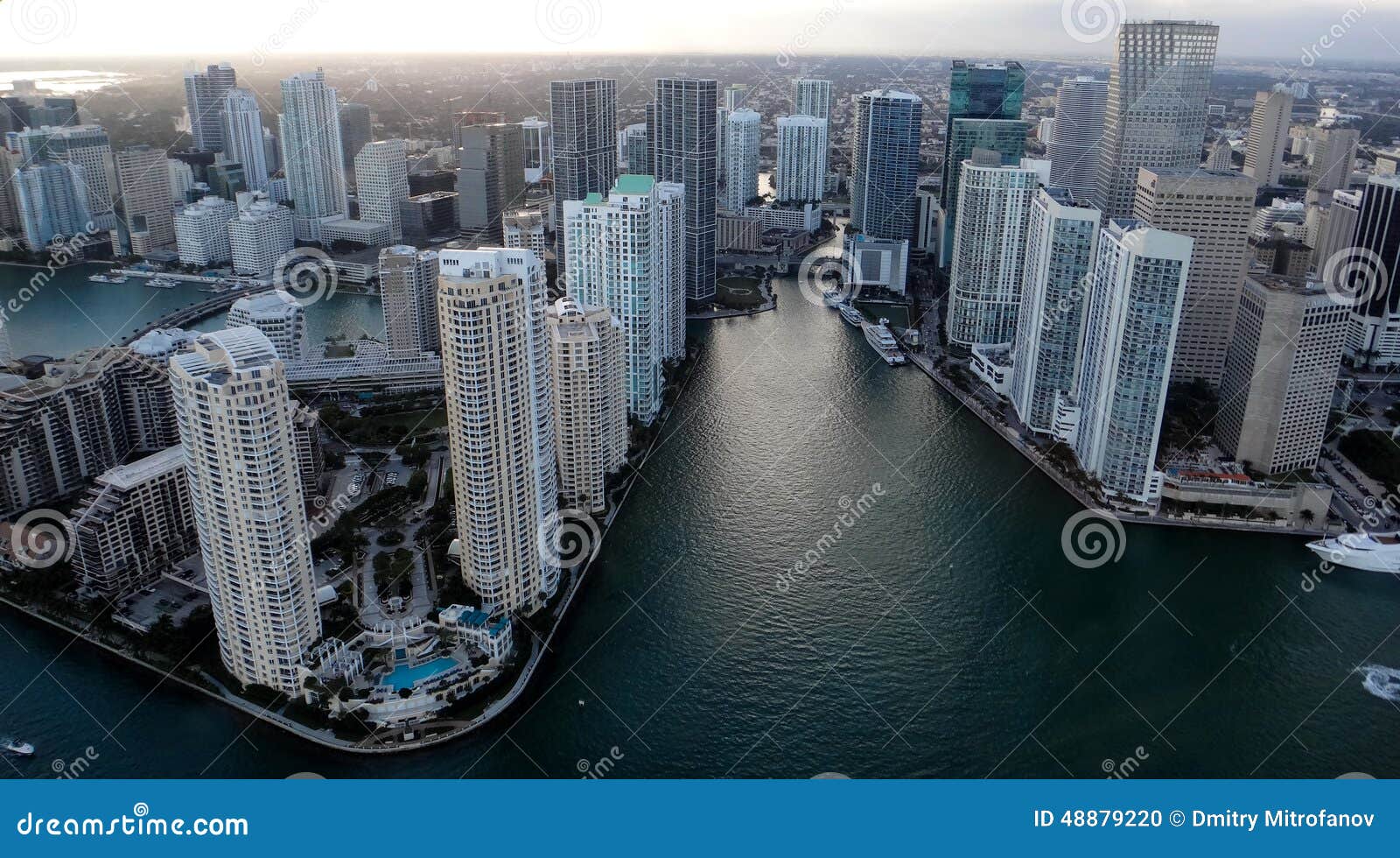 Miami from sky stock photo. Image of plane, miami, view - 48879220