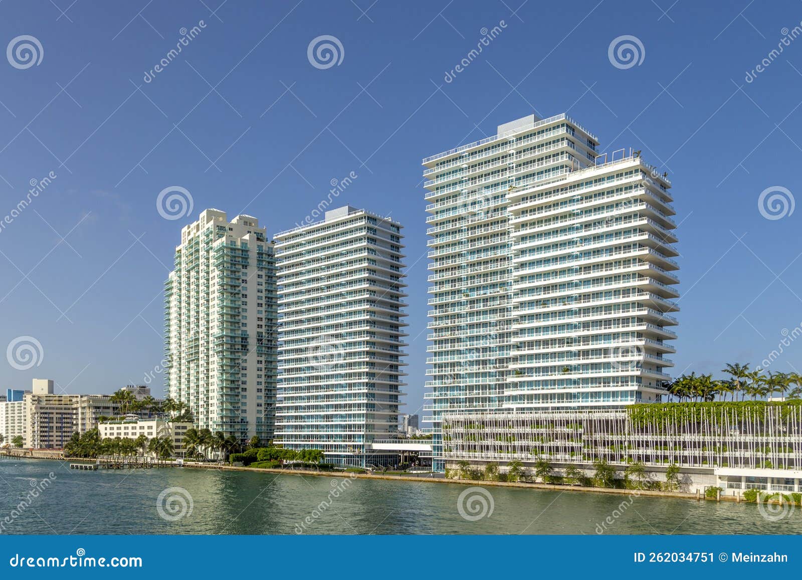 Miami skyline at daytime editorial photo. Image of panorama - 262034751