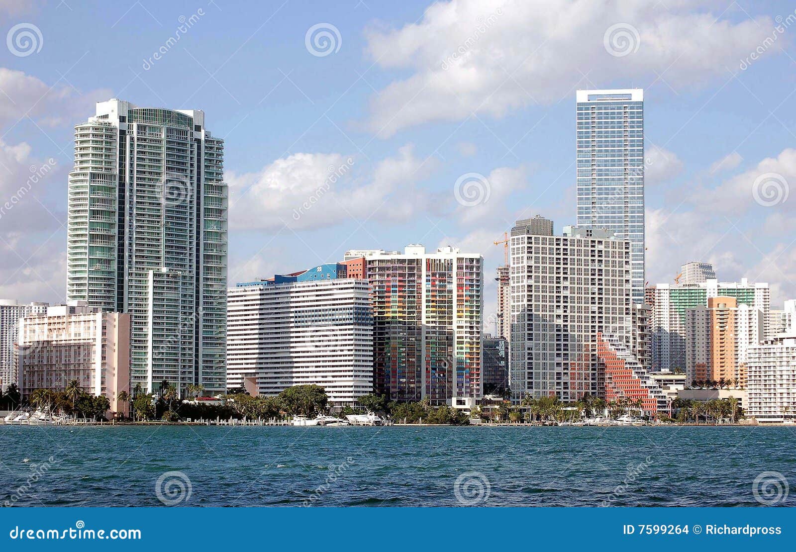 Miami Skyline View stock photo. Image of florida, biscayne - 7599264