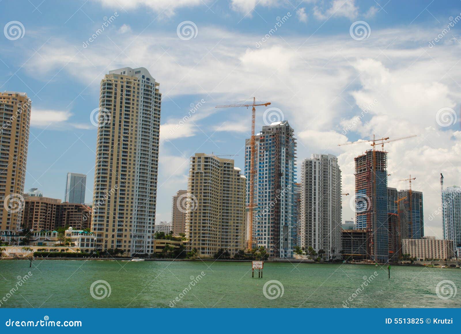 Miami Skyscrapers stock image. Image of bayside, office - 5513825
