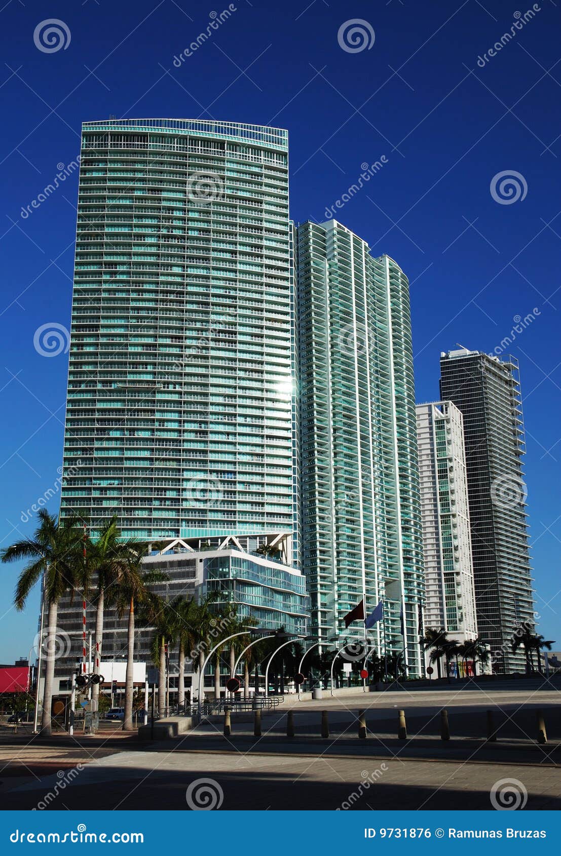Miami Skyscrapers stock photo. Image of travel, miami - 9731876