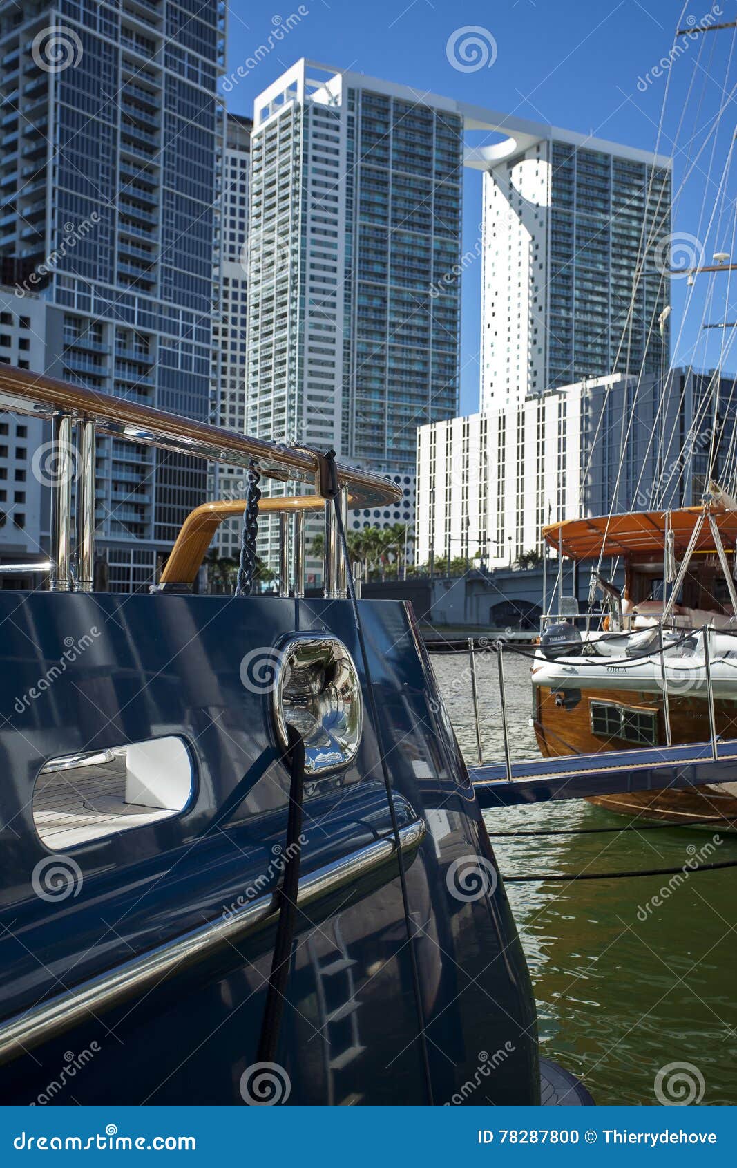 Miami, South Beach, Downtown and Key Biscayne Stock Photo - Image of ...