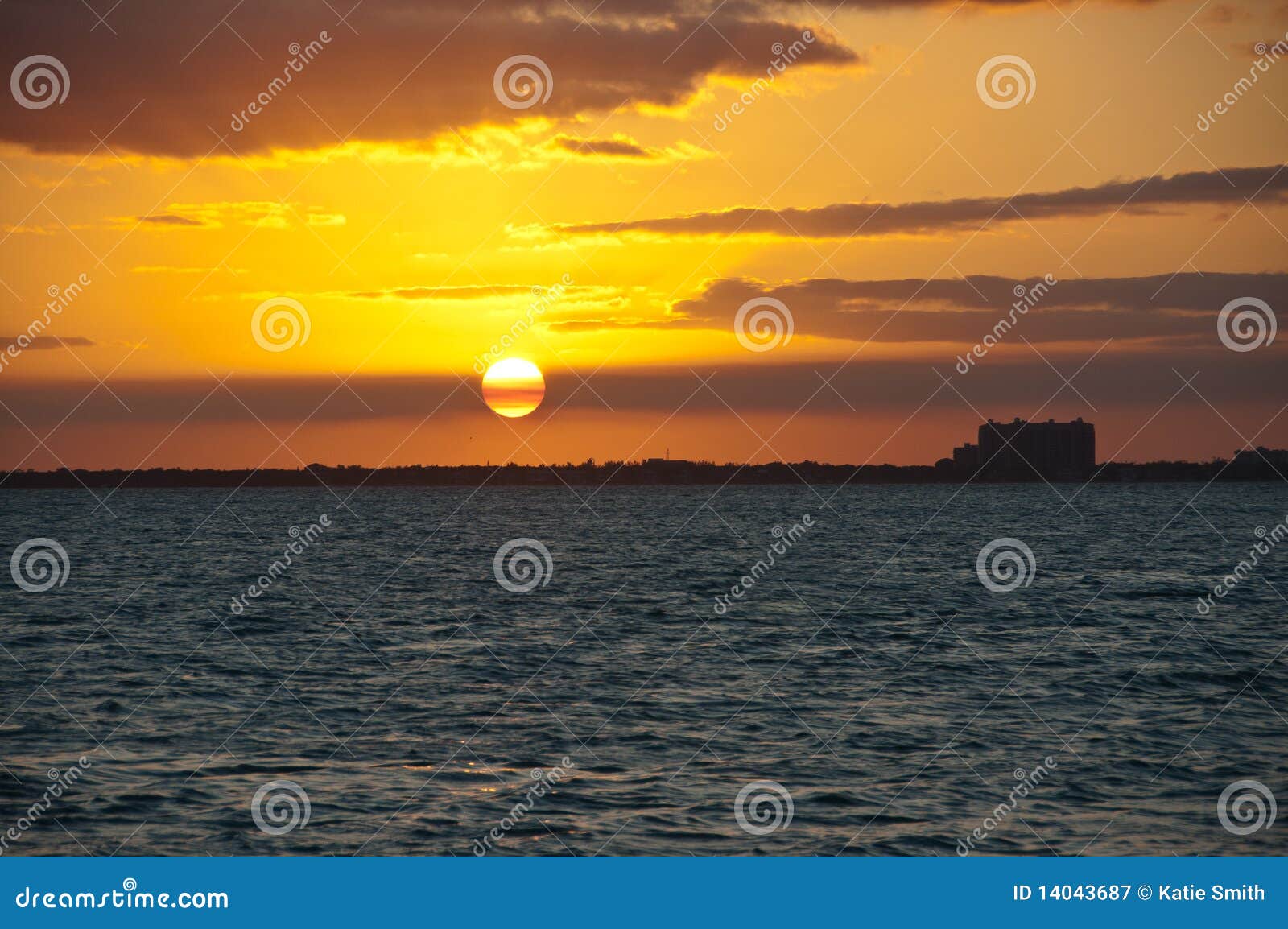 Miami sunset stock image. Image of boats, ocean, golden - 14043687