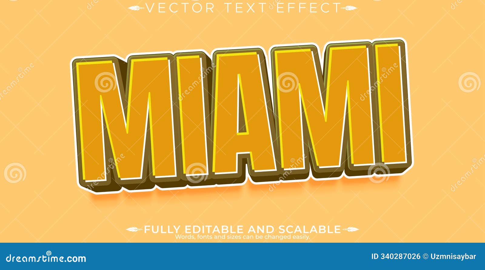 Miami Text Effect, Editable Beach and Vibrant Customizable Font Style ...