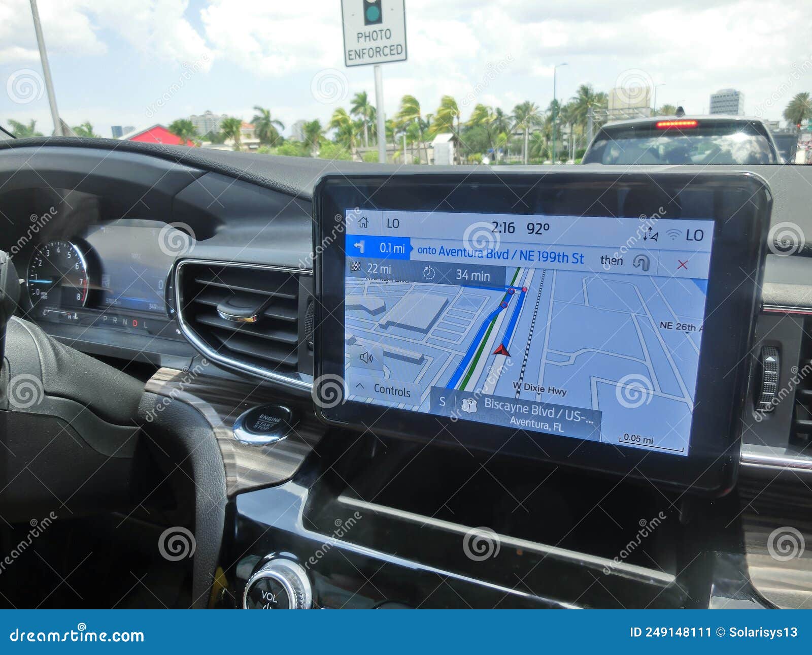 Ford Explorer Car Dashboard and Navigation System Editorial Photo ...