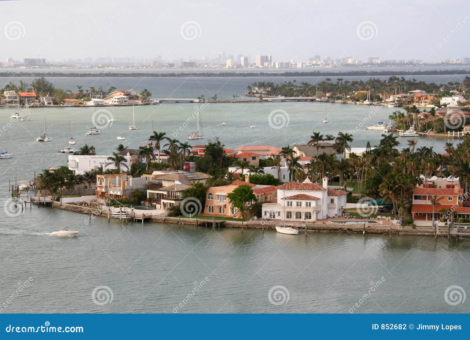 Miami by the Water stock photo. Image of shore, building - 852682