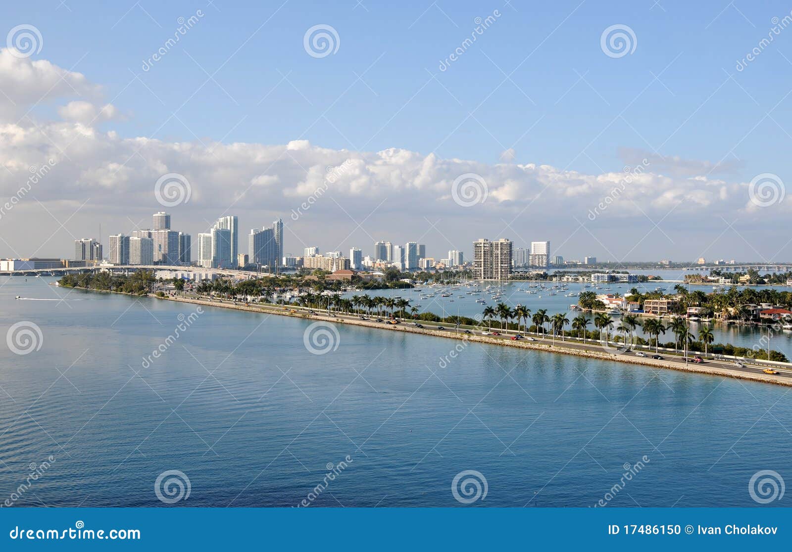 Miami waterfront stock photo. Image of beach, coastline - 17486150