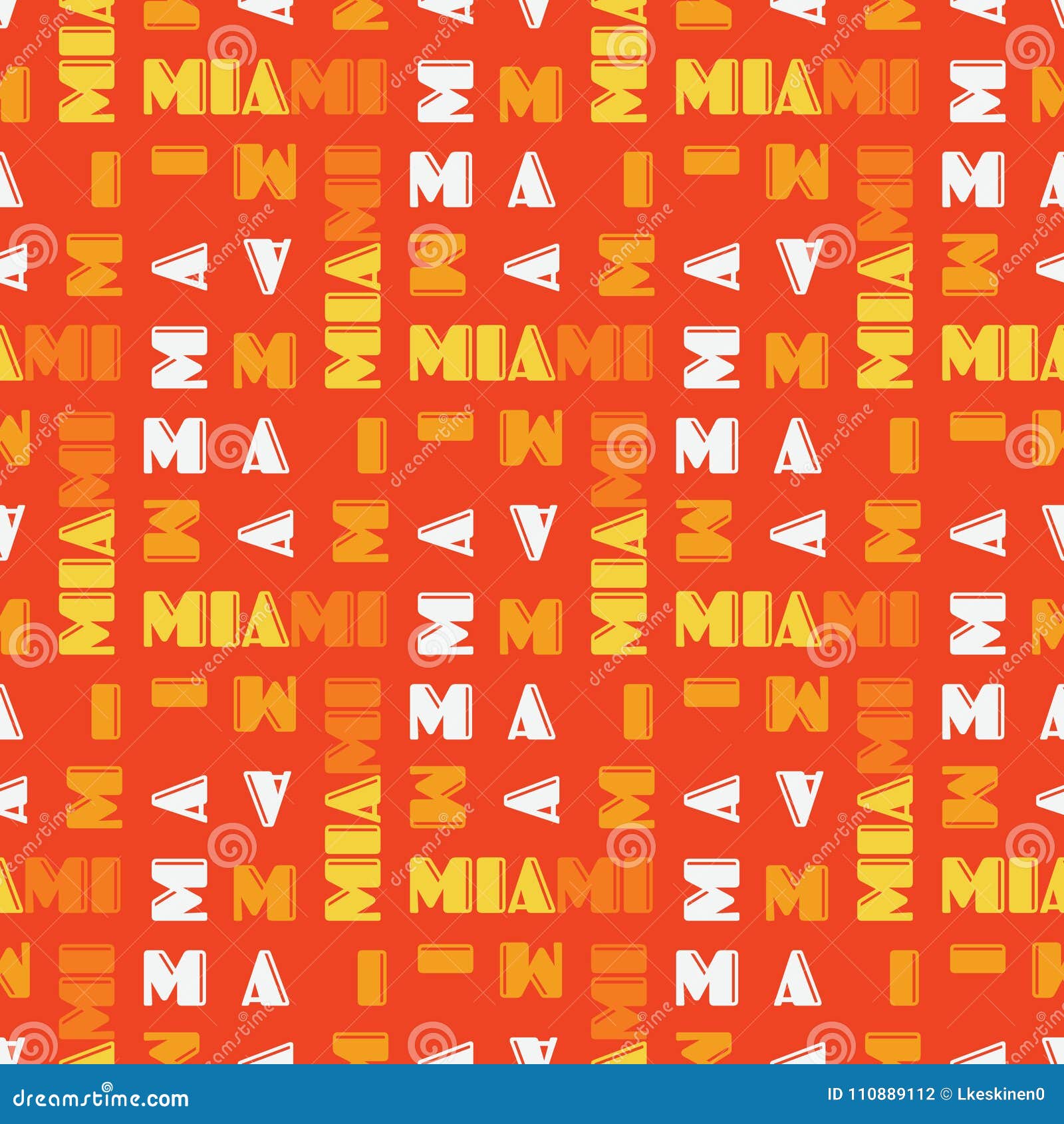 Miami Pattern Seamless Design Stock Vector - Illustration of abstract ...