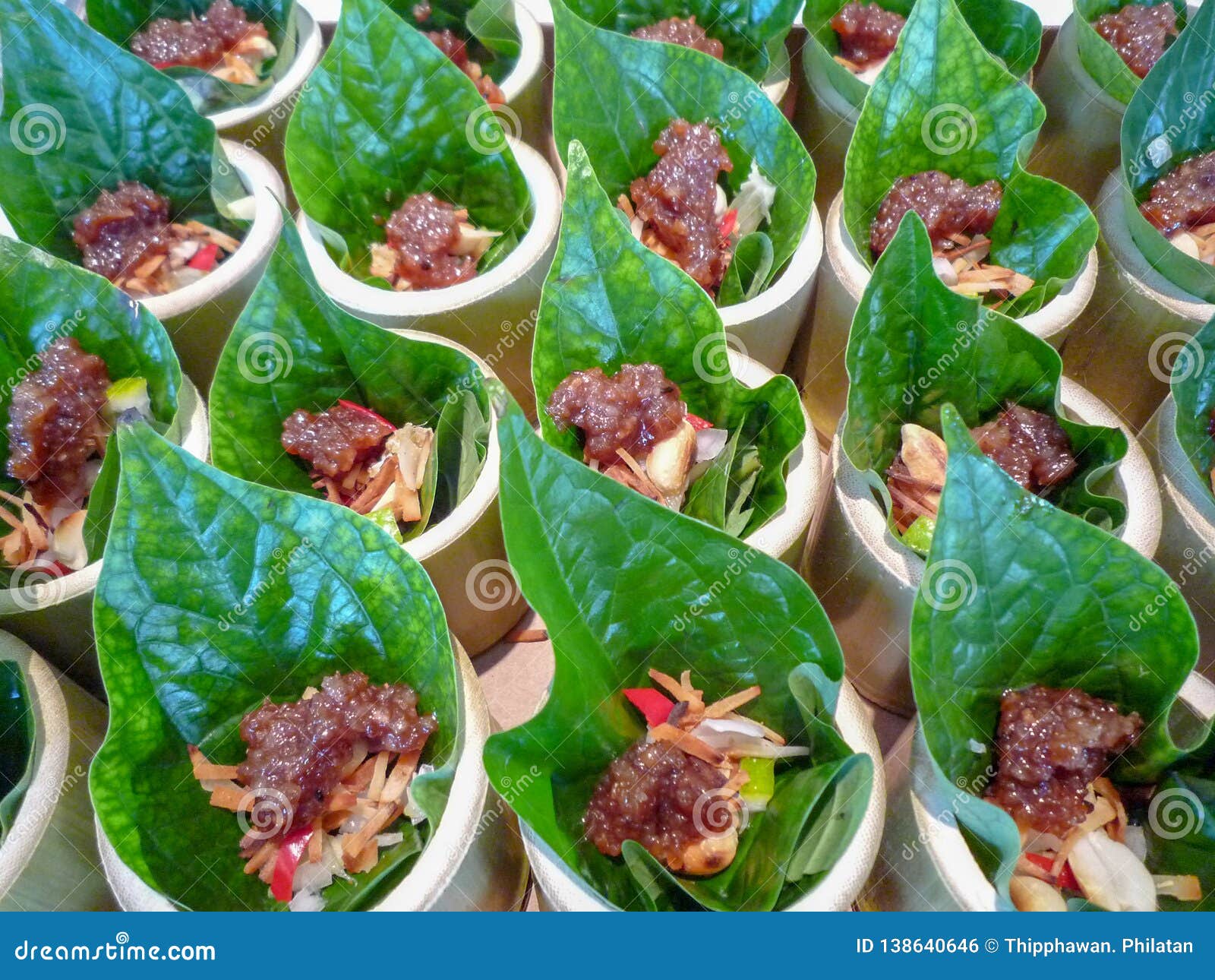 Miang Kham Thai Traditional Snack Stock Photo - Image of herb, thailand ...