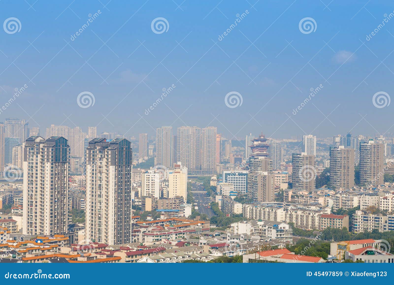 Mianyang,china, City Panorama Stock Image - Image of china, aerial ...