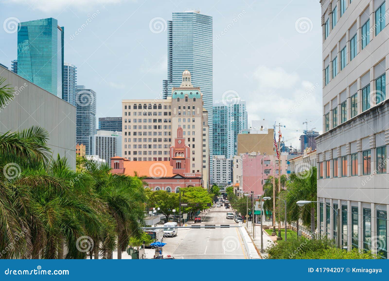 Miastowy Widok W Centrum Miami Fotografia Editorial - Obraz złożonej z ...
