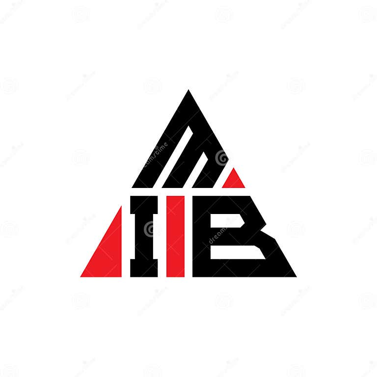 MIB Triangle Letter Logo Design with Triangle Shape. MIB Triangle Logo ...