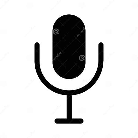 Mic Button Icon Web Design in Vector Stock Vector - Illustration of ...