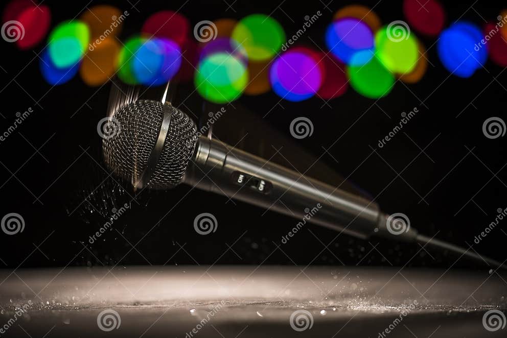 Dropping the Microphone on Stage Stock Image - Image of hiphop, hard ...