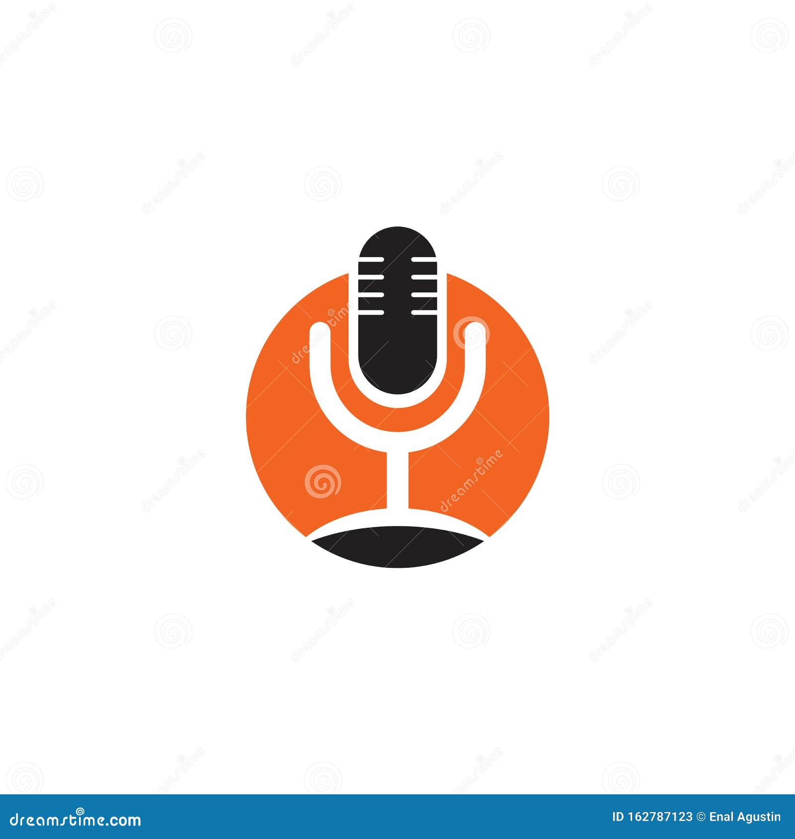 Mic Icon Logo Design Vector Template Stock Vector - Illustration of ...