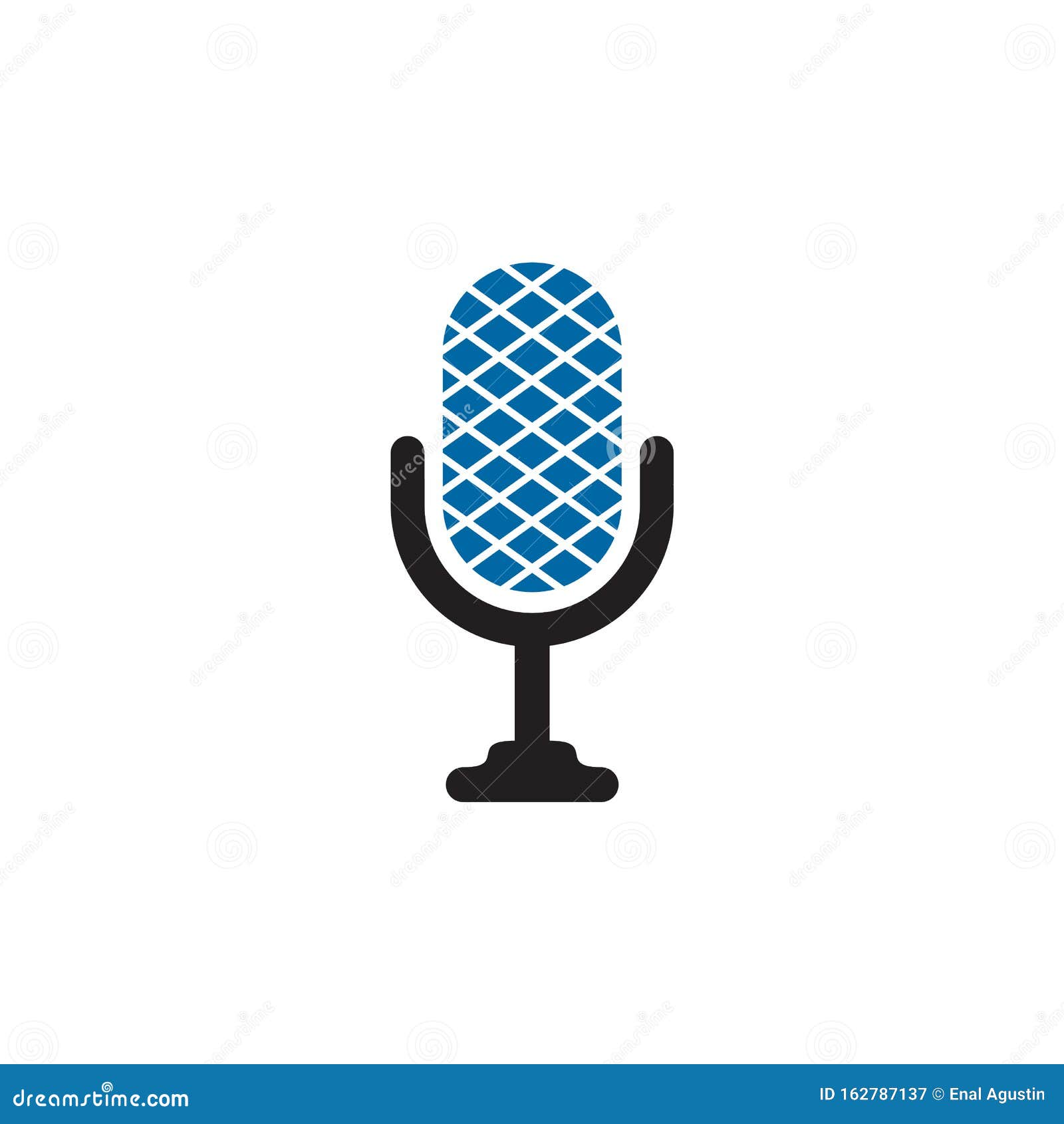 Mic Icon Logo Design Vector Template Stock Vector - Illustration of ...