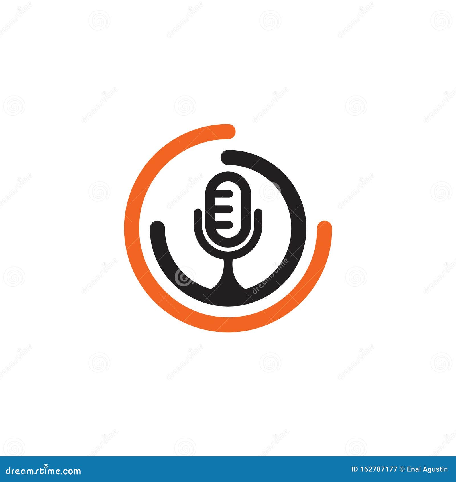 Mic Icon Logo Design Vector Template Stock Vector - Illustration of ...