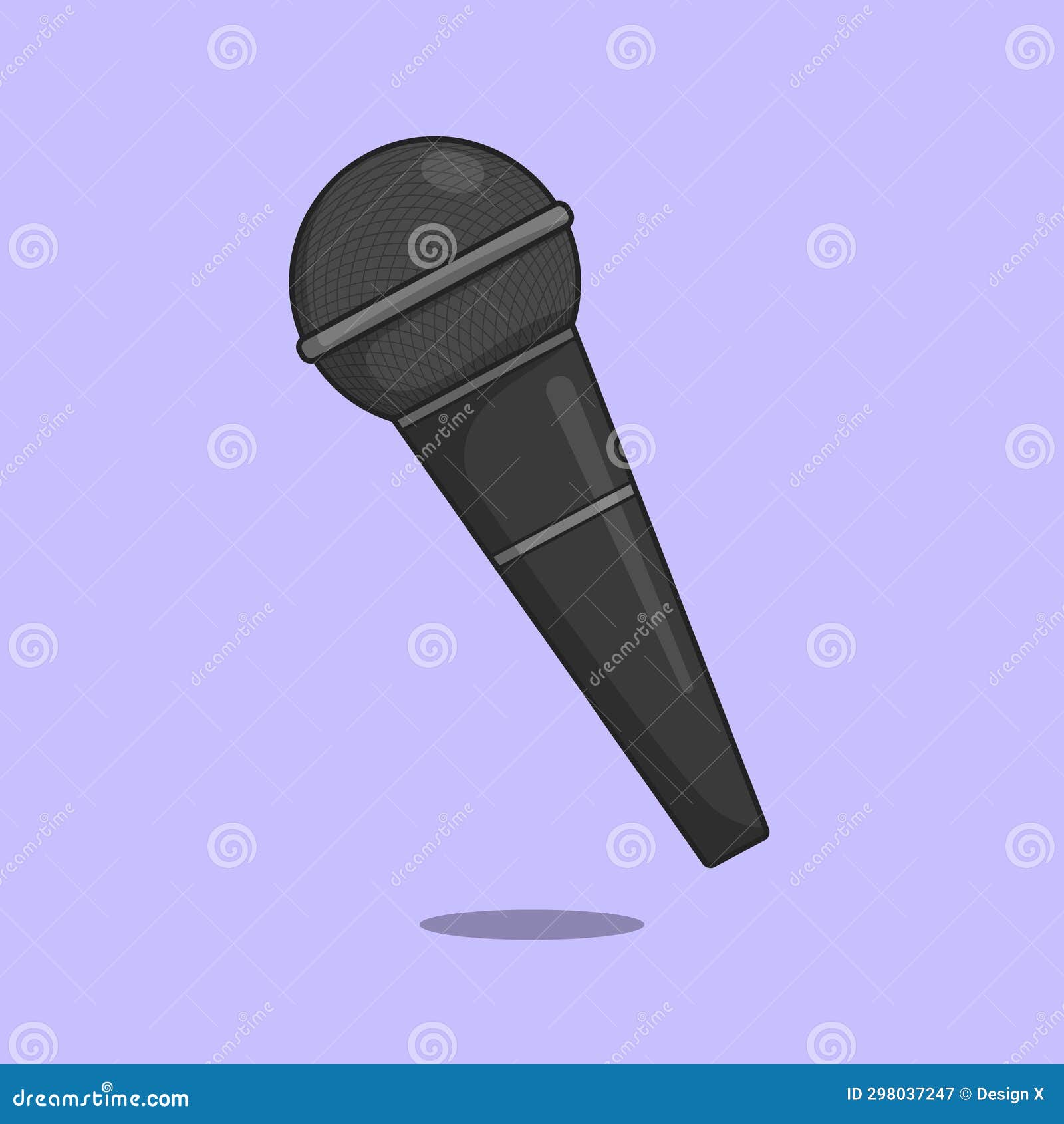 Mic Illustration Vector Icon Music Singing Microphone Vector Icon Stock ...