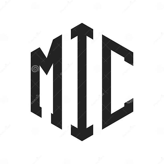 MIC Logo Design. Initial Letter MIC Monogram Logo Using Hexagon Shape ...