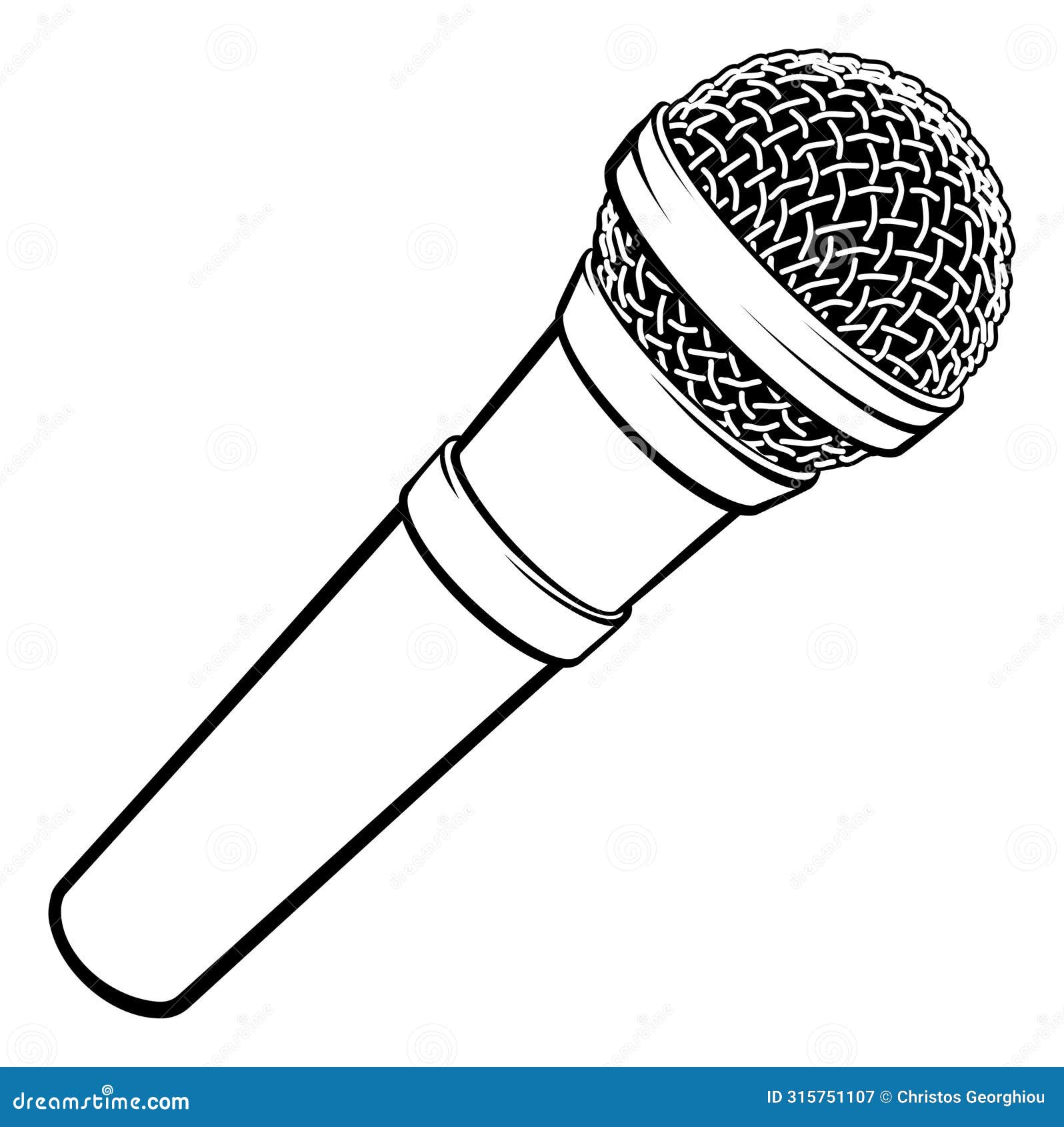 Mic Microphone Cartoon Illustration Icon | CartoonDealer.com #248766056