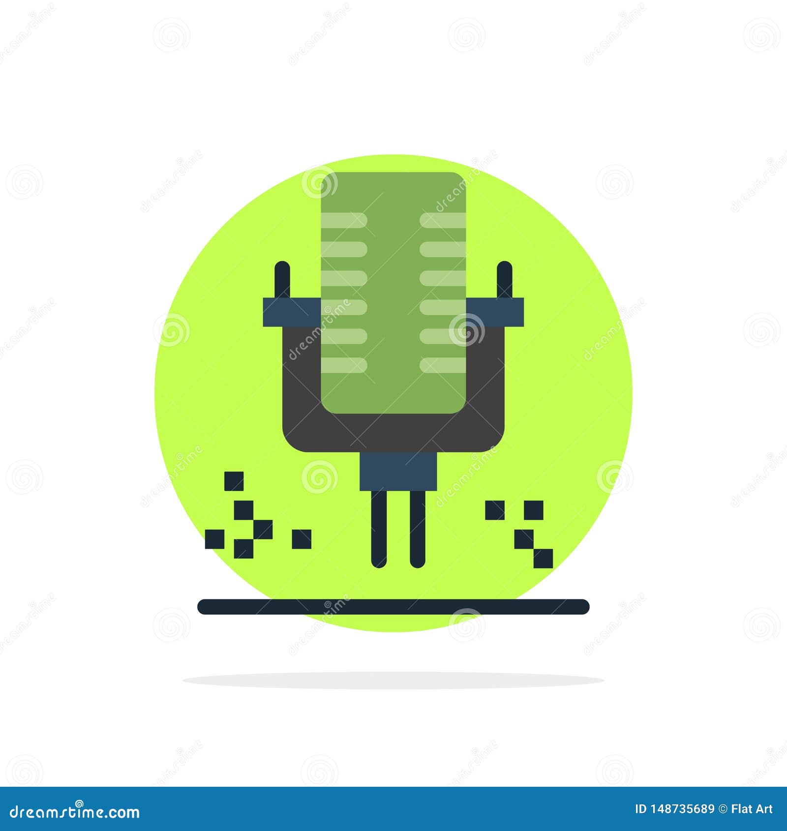 Mic, Microphone, Professional, Recording Abstract Circle Background ...