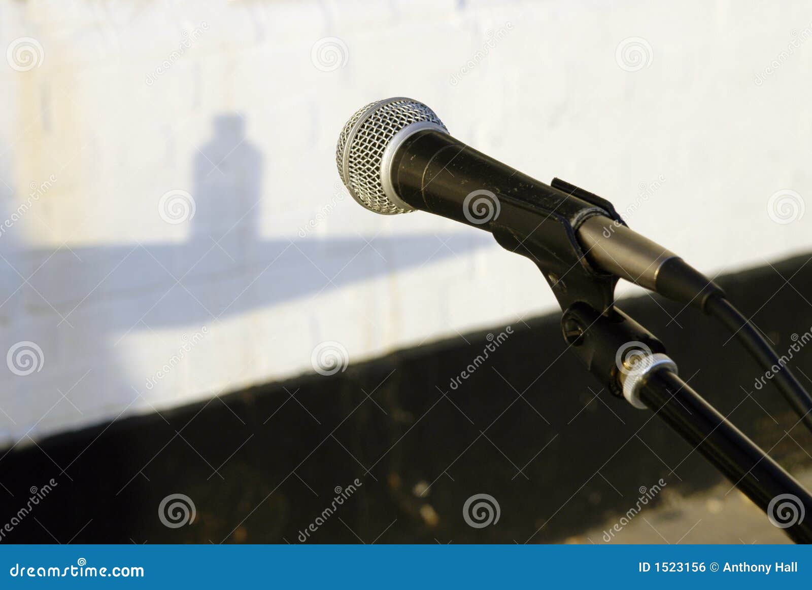 Mic at outdoor venue stock photo. Image of afternoon, openair - 1523156