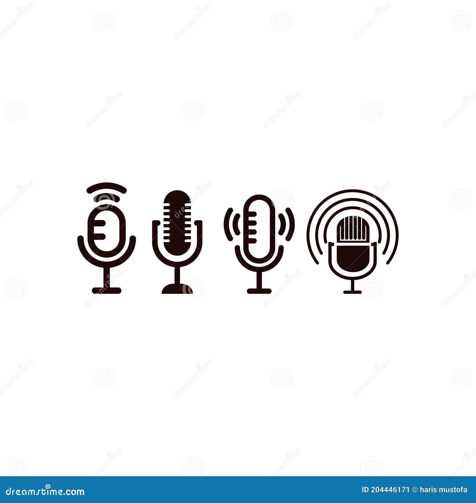 Podcast Mic Illustration Stock Illustrations – 9,281 Podcast Mic ...
