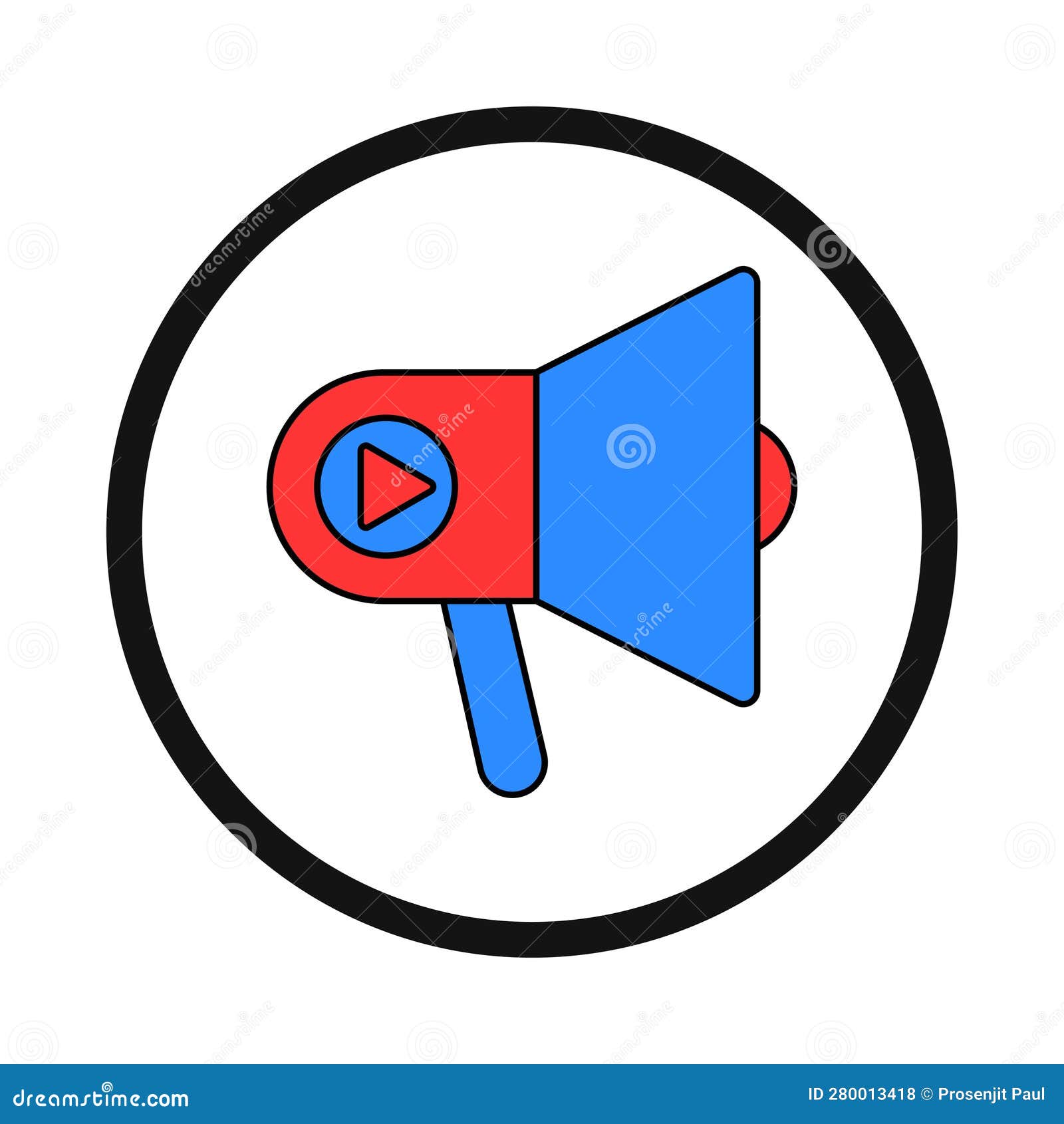 Mic, Promotion, Ads, Advertisement, Announcement Icon Stock Vector ...