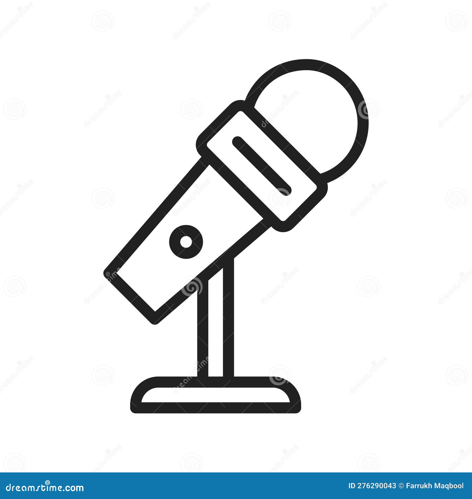 Mic Stand Icon Vector Image. Suitable for Mobile Apps, Web Apps and ...