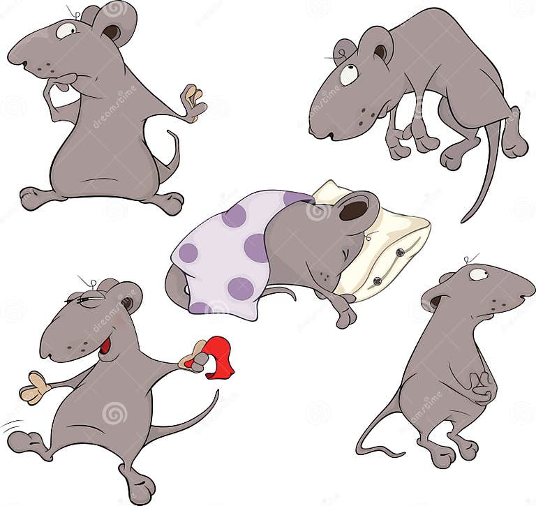Mice.Collection. Set stock vector. Illustration of animal - 36412399