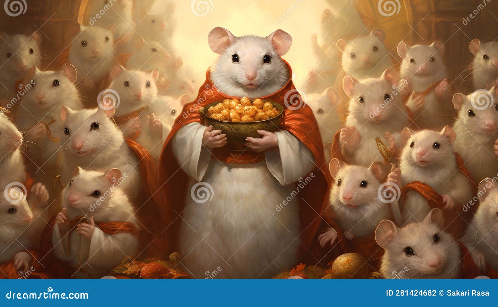 Mice Community stock illustration. Illustration of communion - 281424682