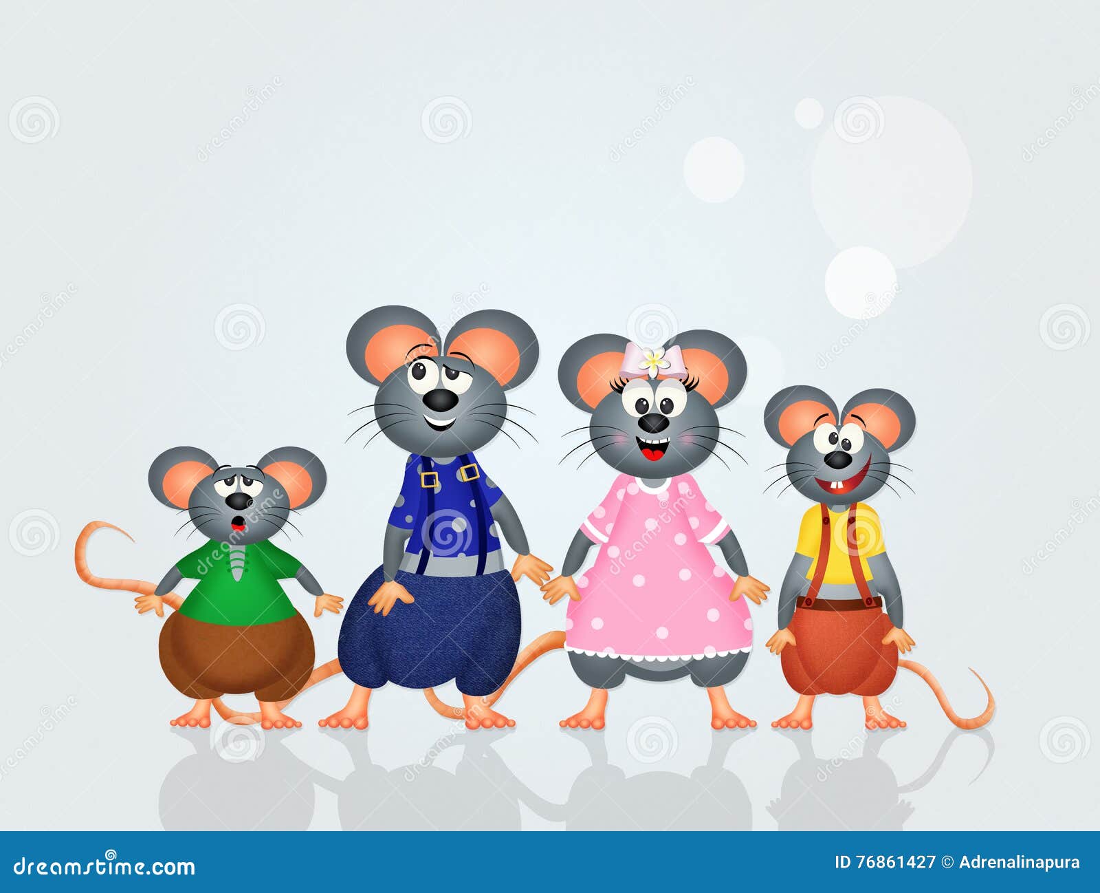 Mice family stock illustration. Illustration of mice - 76861427