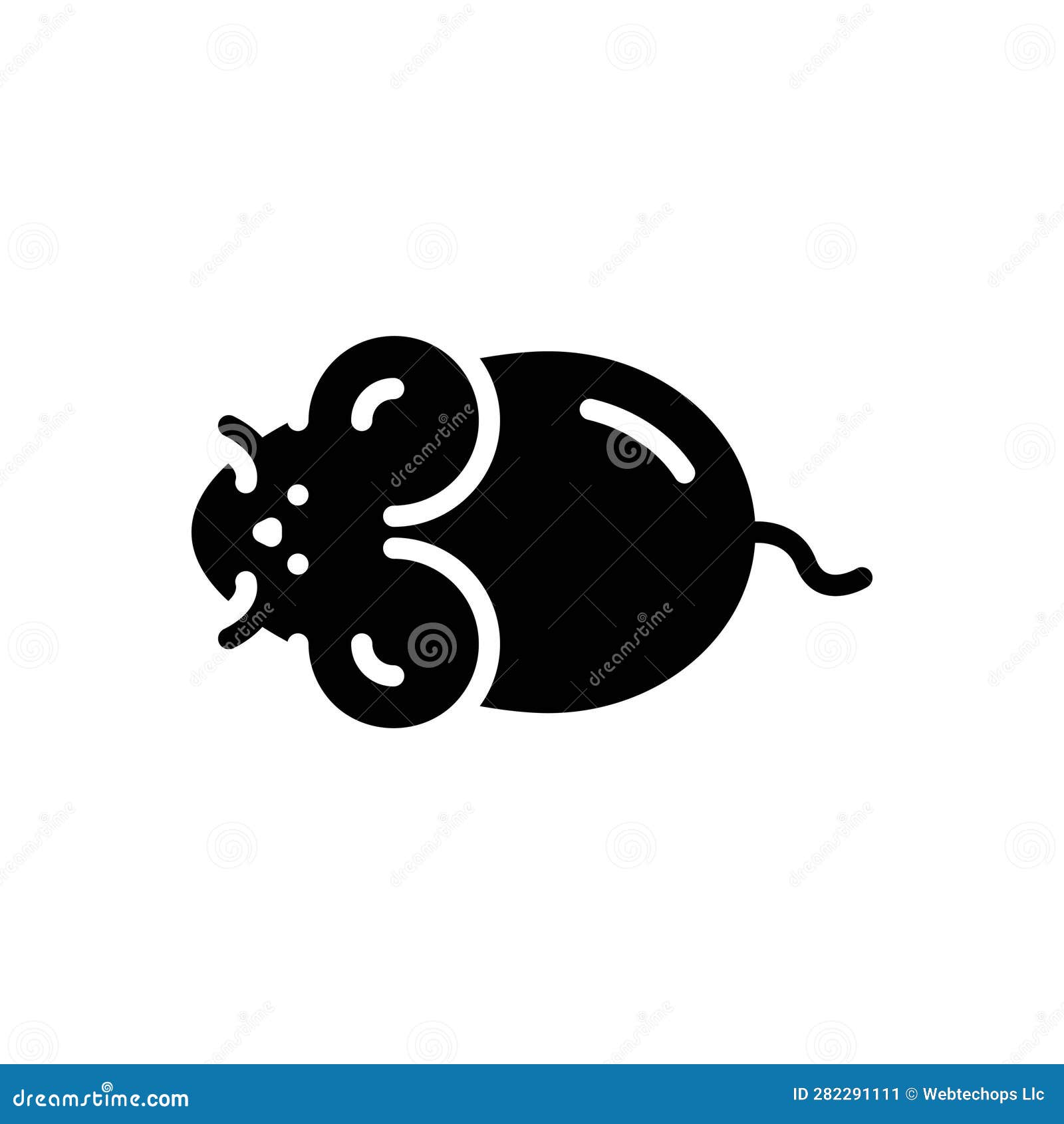 Black Solid Icon for Mice, Rodents and Pet Stock Illustration ...