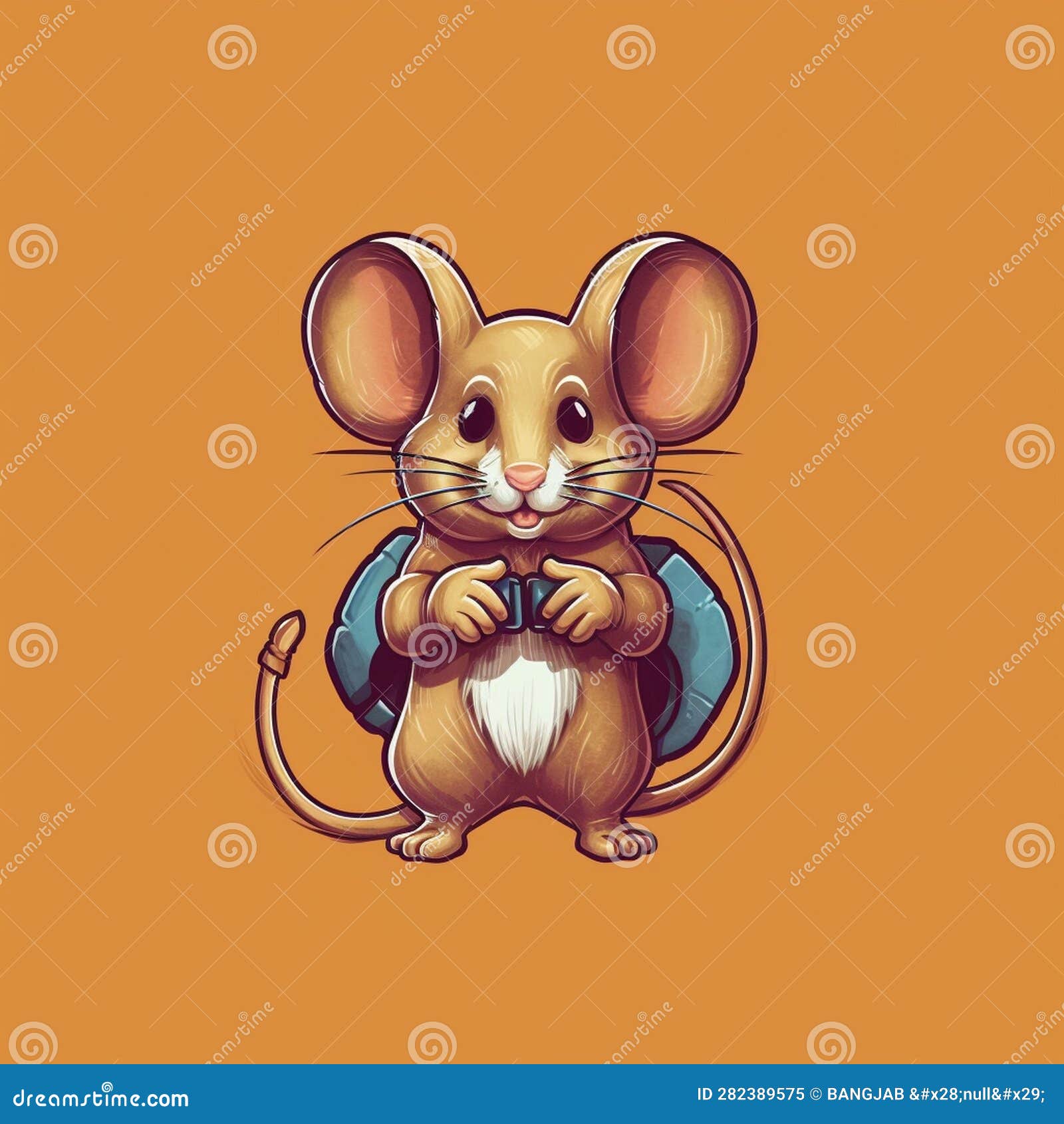 Mice Logo 2D Digital Illustration Stock Illustration - Illustration of ...