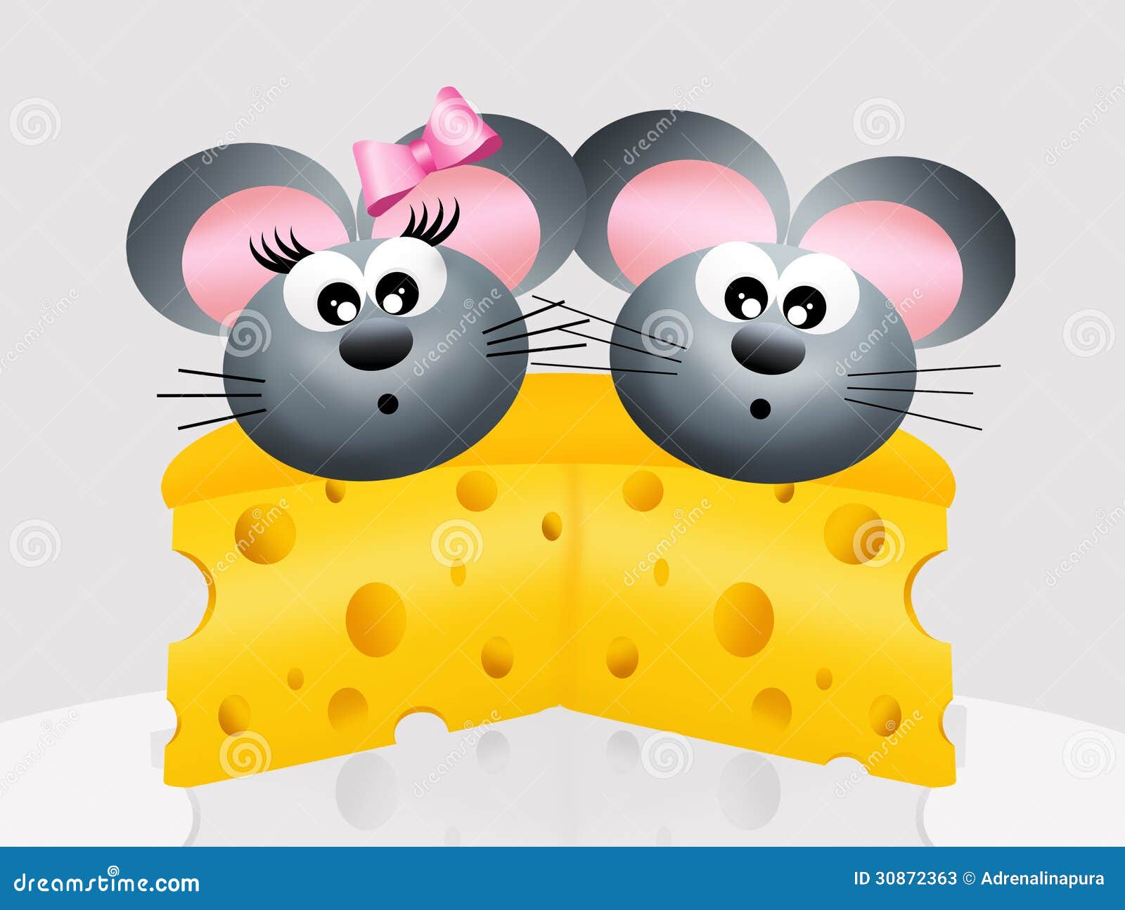 Mice in love stock illustration. Illustration of siting - 30872363