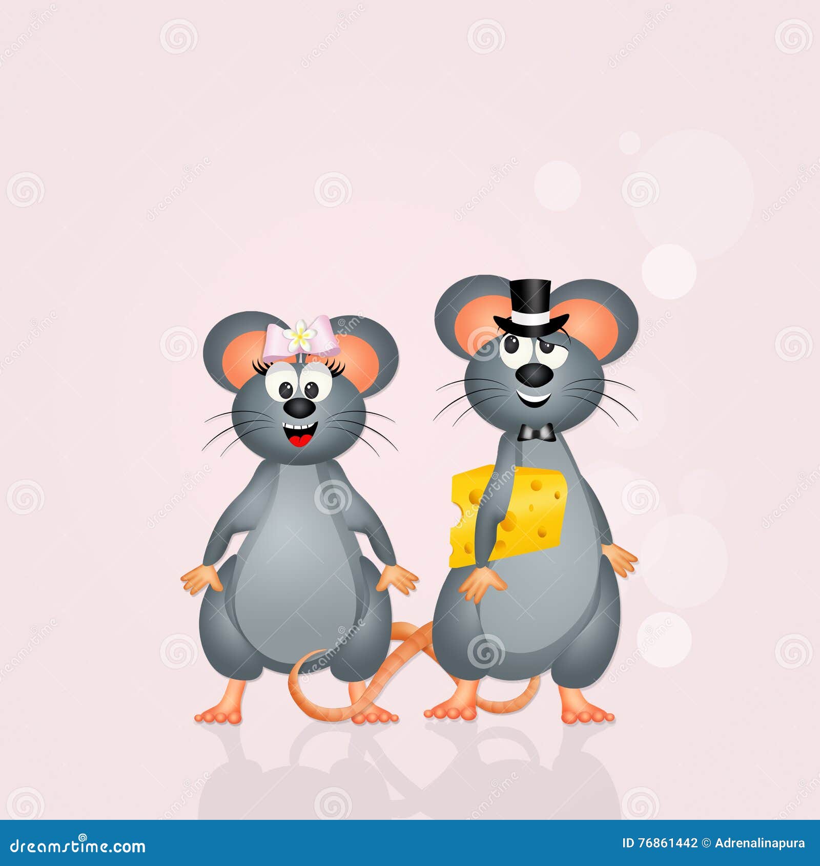 Mice marry stock illustration. Illustration of love, lovers - 76861442