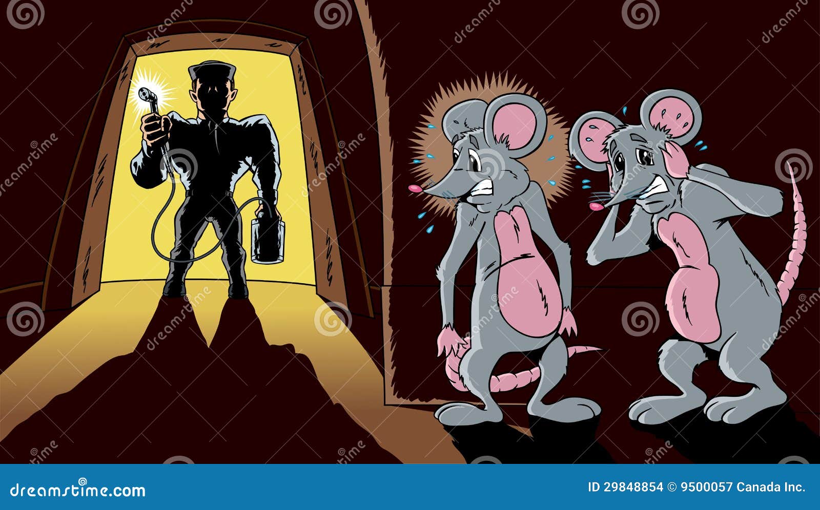 The pest exterminator stock vector. Illustration of pesticide - 29848854