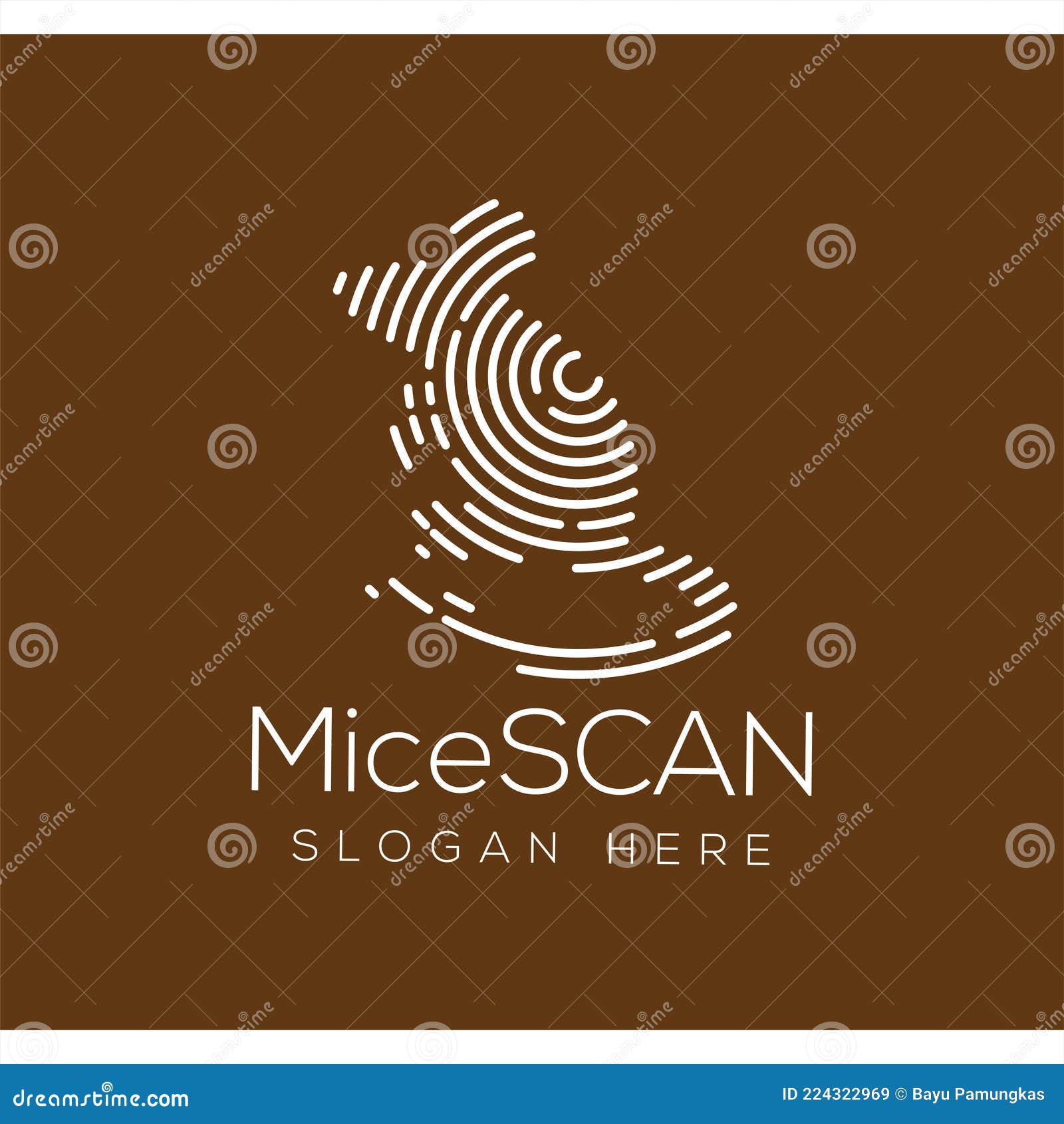 Mice Scan Technology Logo Vector Element. Animal Technology Logo ...
