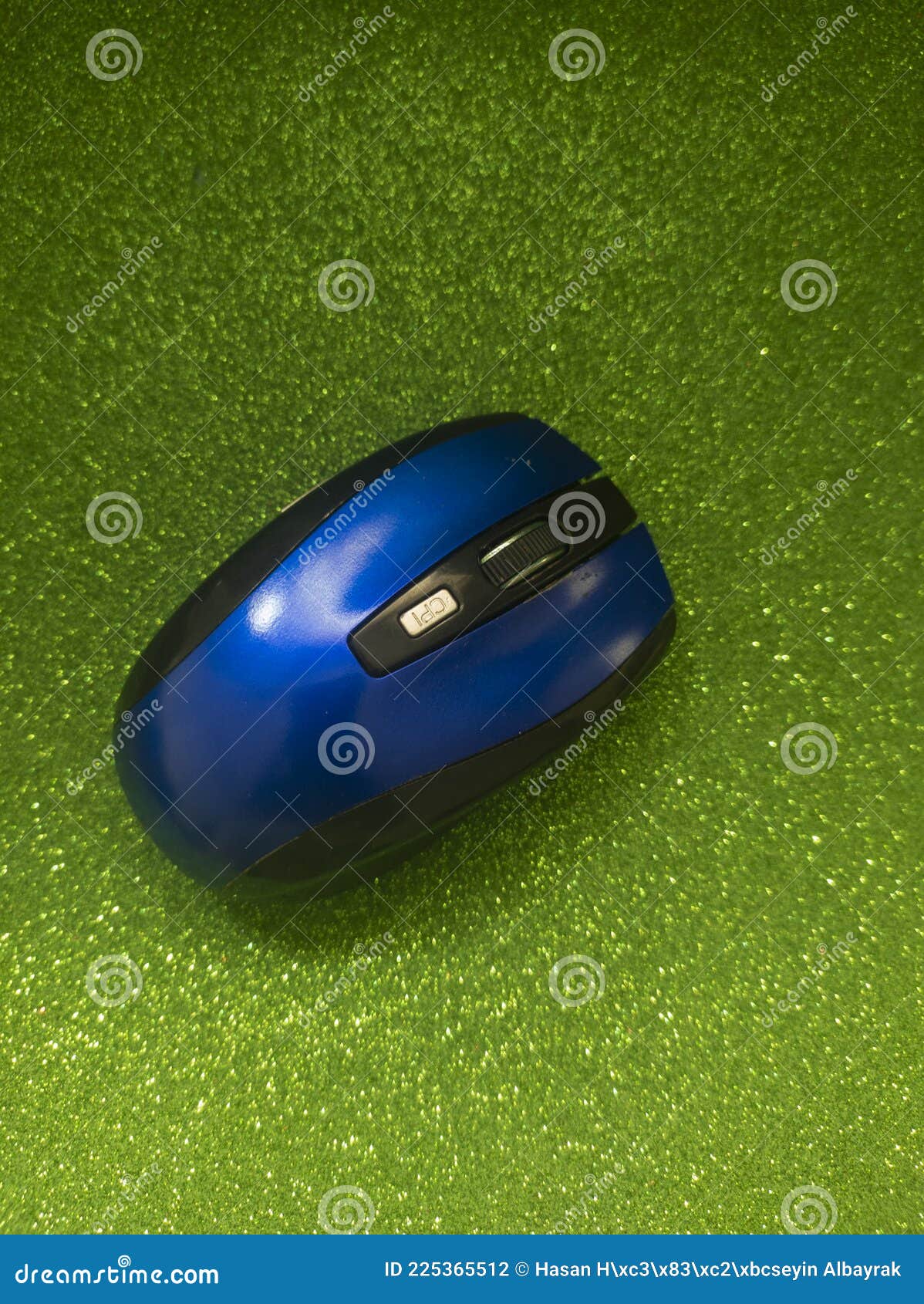 Mice, Small Blue Wireless Mouse Stock Photo - Image of input, flooring ...
