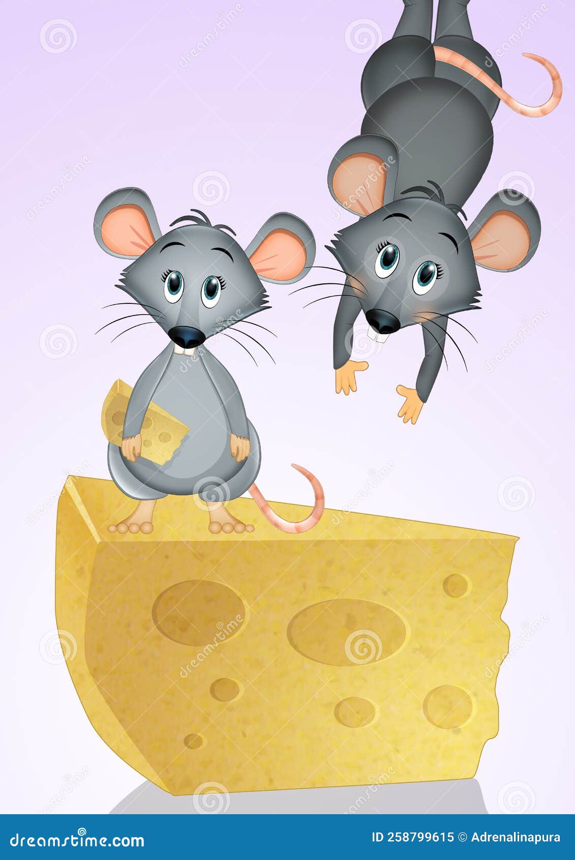 Mice steal the cheese stock image. Image of mice, rodent - 258799615