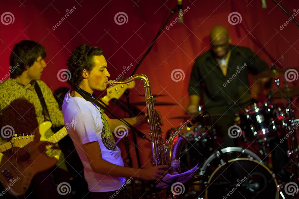 Michael Balog Sextet editorial stock photo. Image of jazz - 22404178
