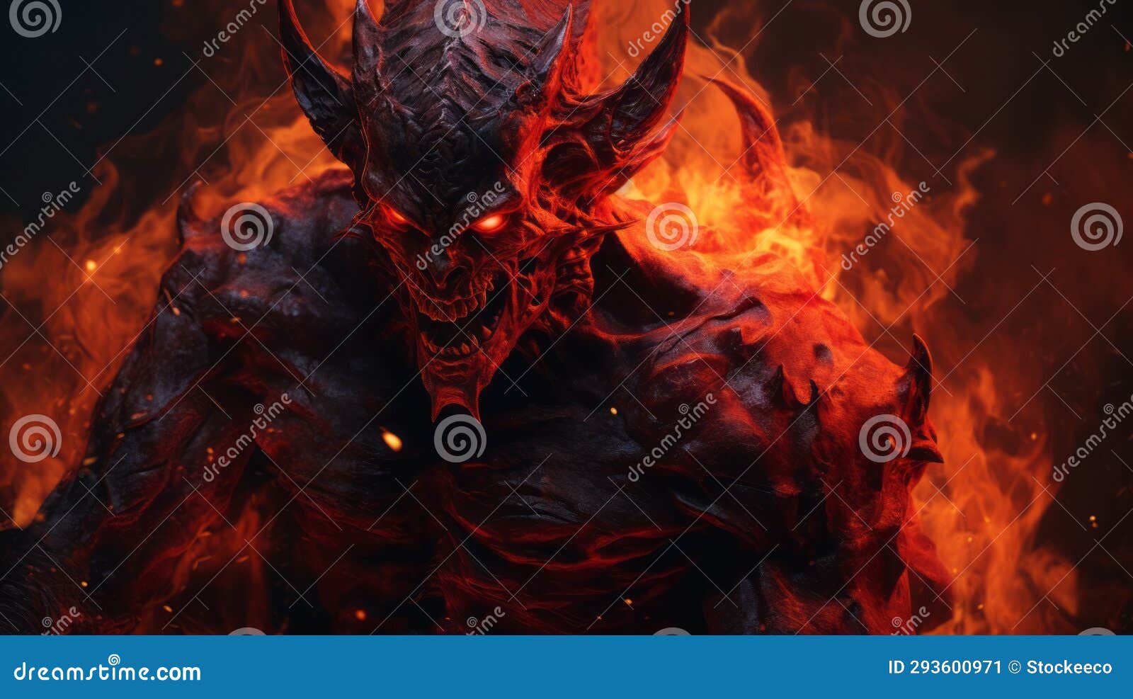 Michael of the Devil: Unreal Engine 5 Demon with Intense Emotion Stock ...