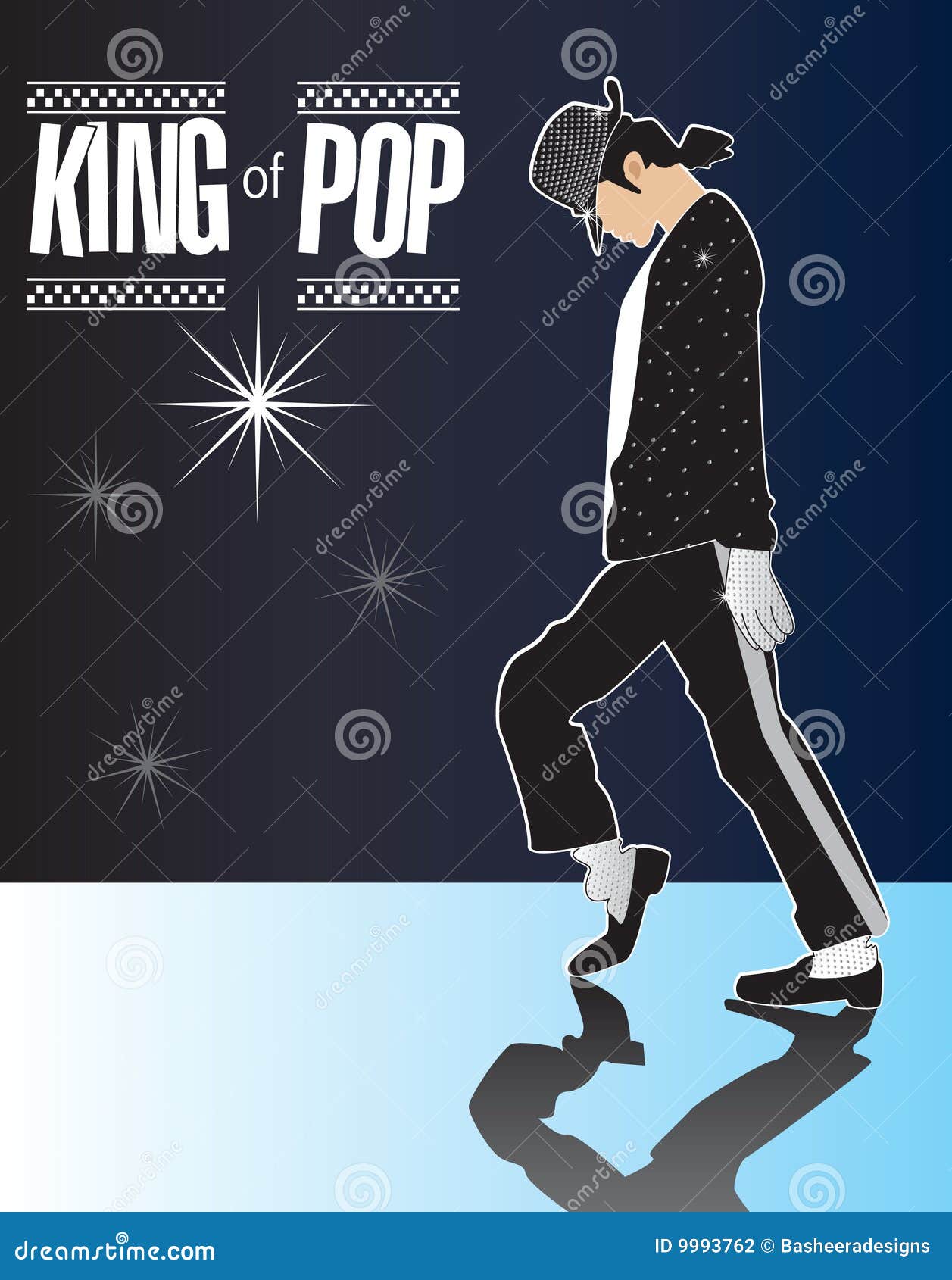 Michael Jackson, King Of Pop Memorial 1 In Series! Cartoon Vector ...