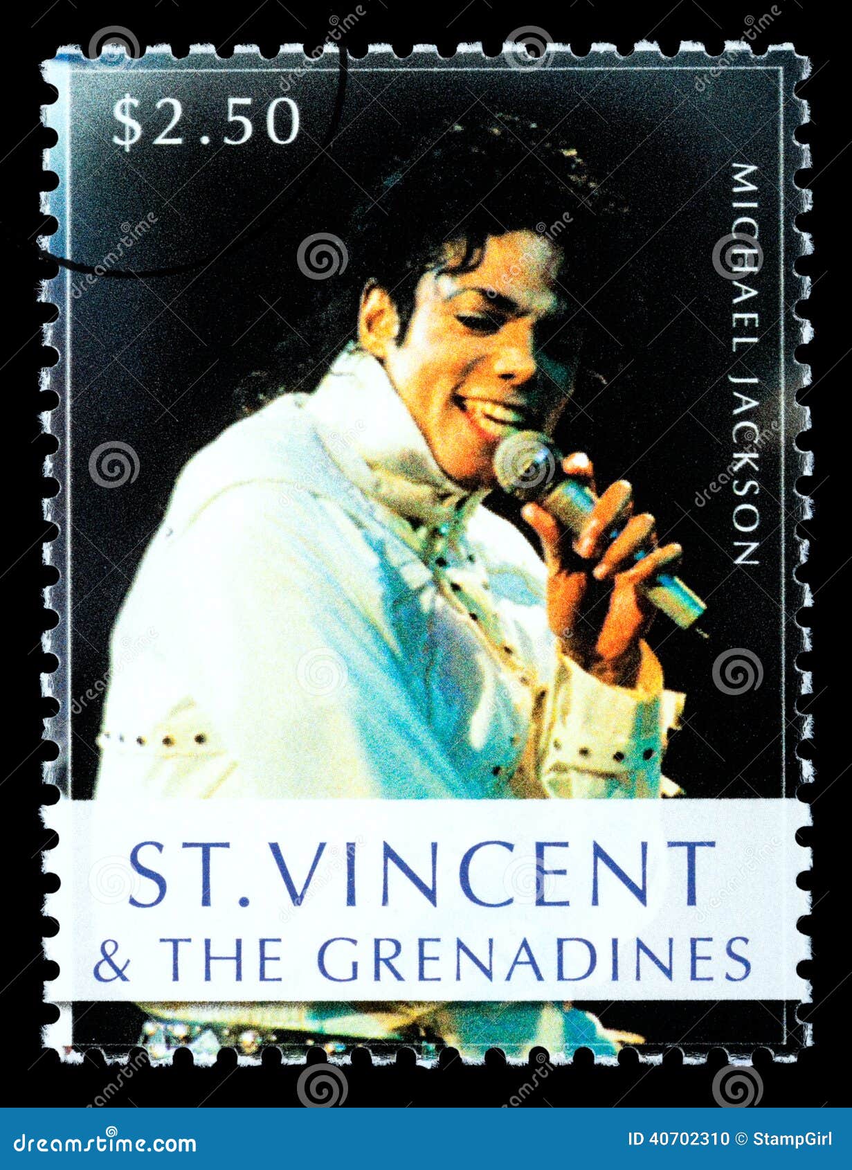 Michael Jackson Postage Stamp Image éditorial - Image du célébrité ...