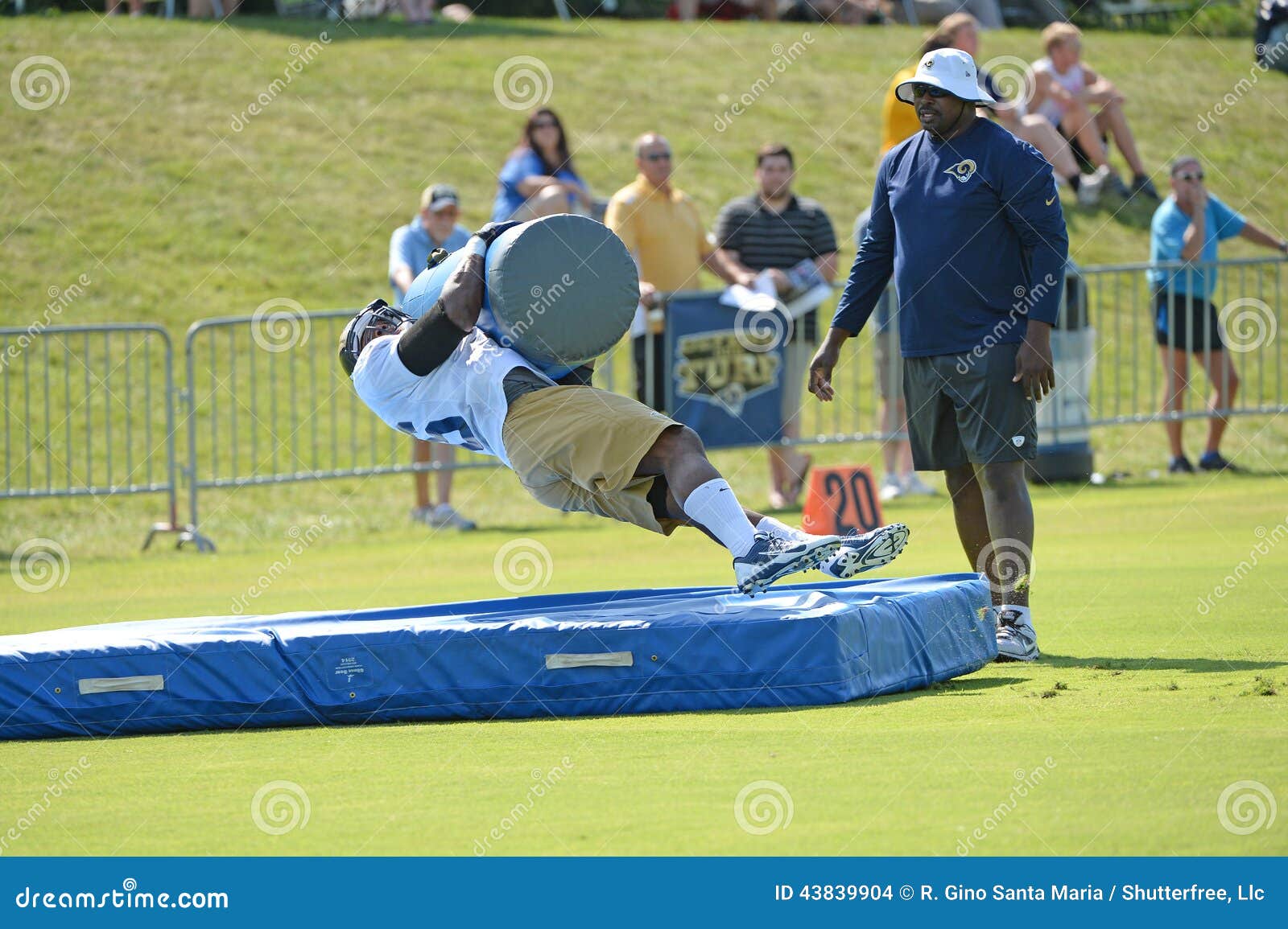 Michael Sam during Rams Practice Imagen de archivo editorial - Imagen ...