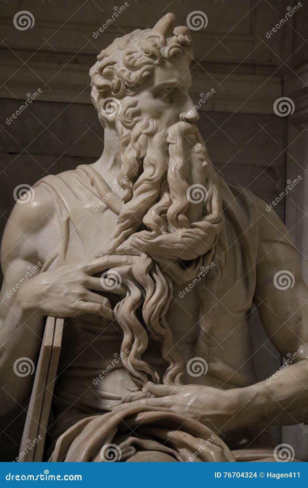 Michelangelo`s Moses stock photo. Image of ancient, tourism - 76704324