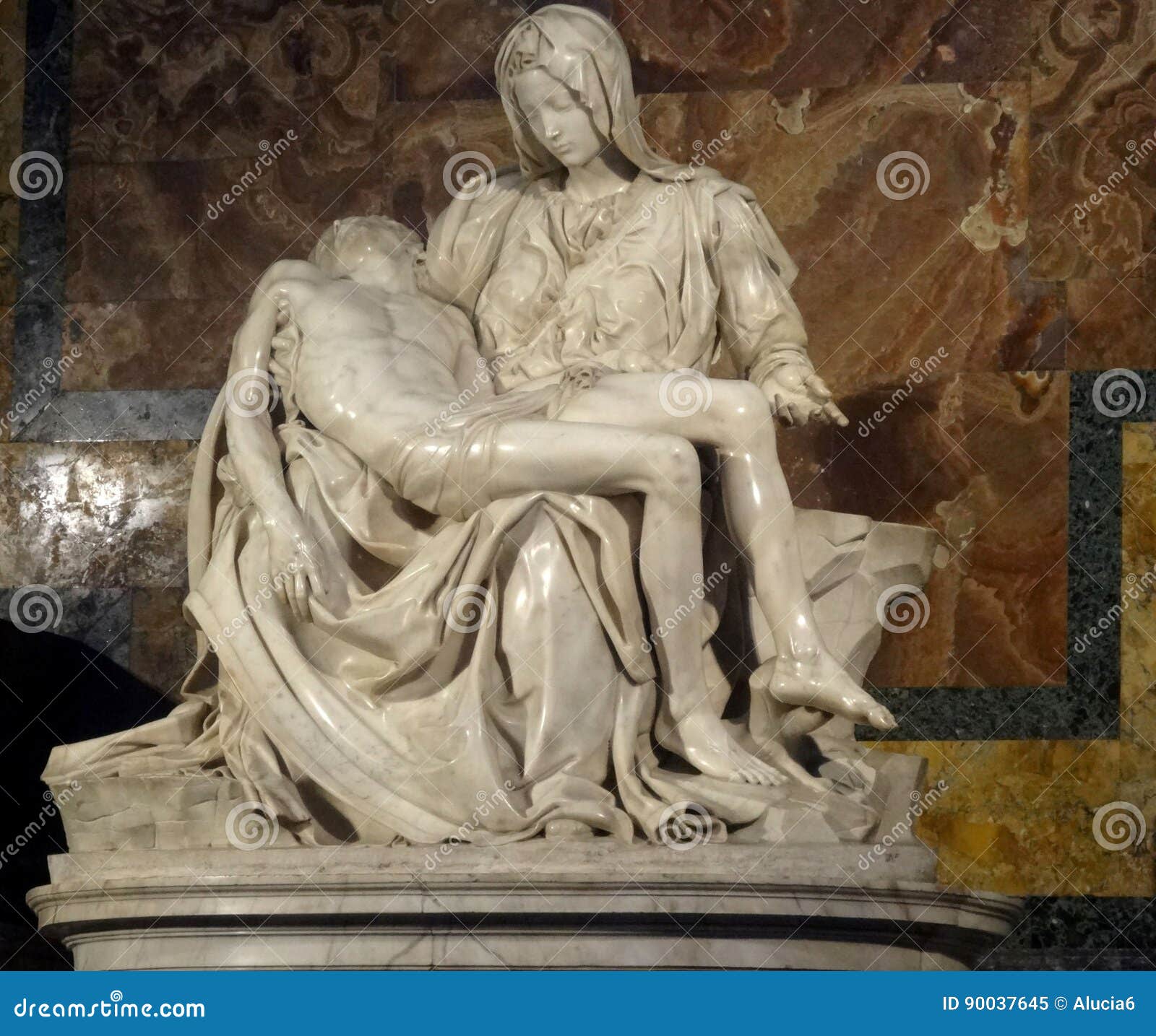 Michelangelo ` s Pieta obraz editorial. Obraz złożonej z historia ...