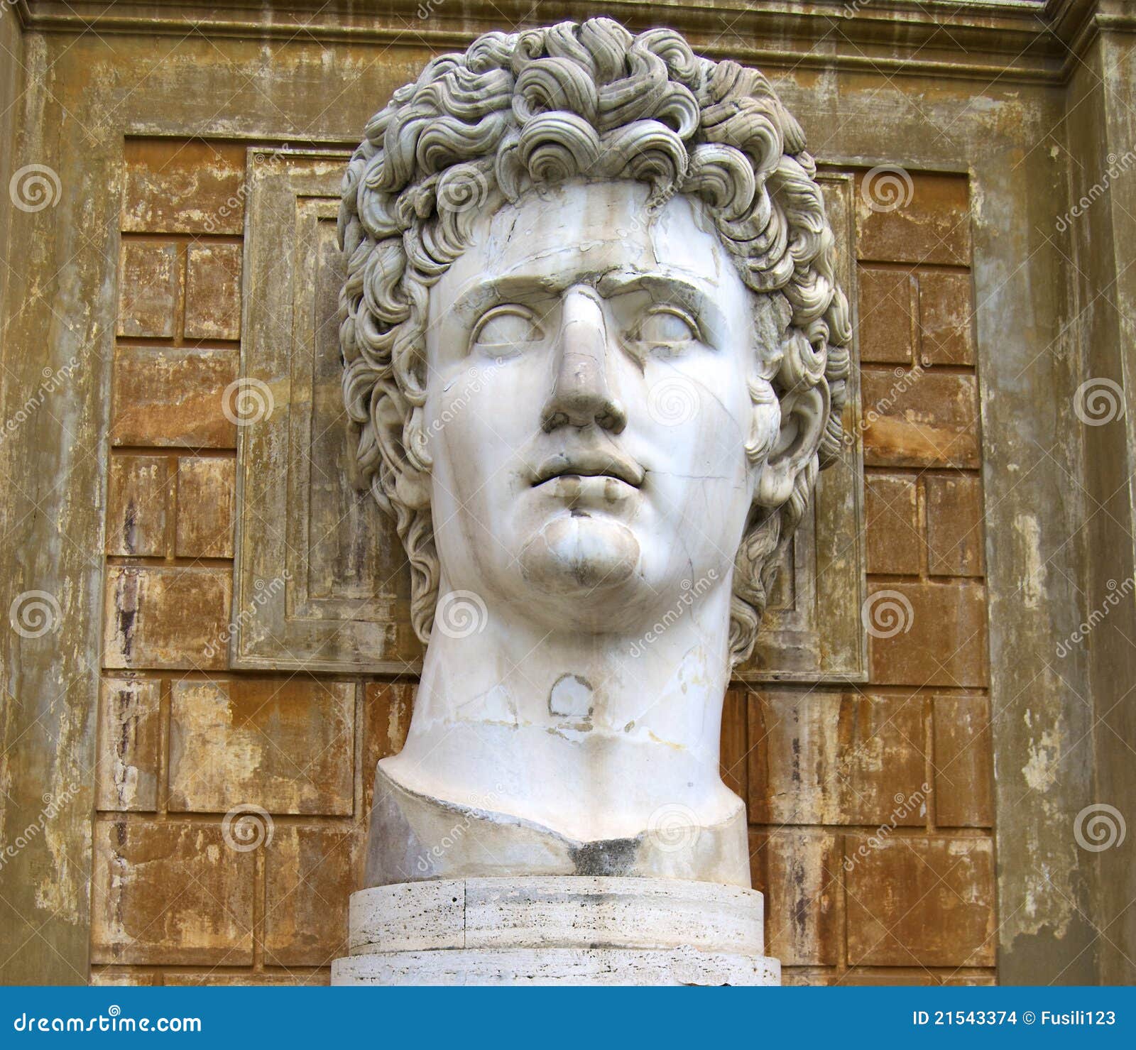 Michelangelo Sculpture Portrait On The Facade Of Most Famous Florence ...