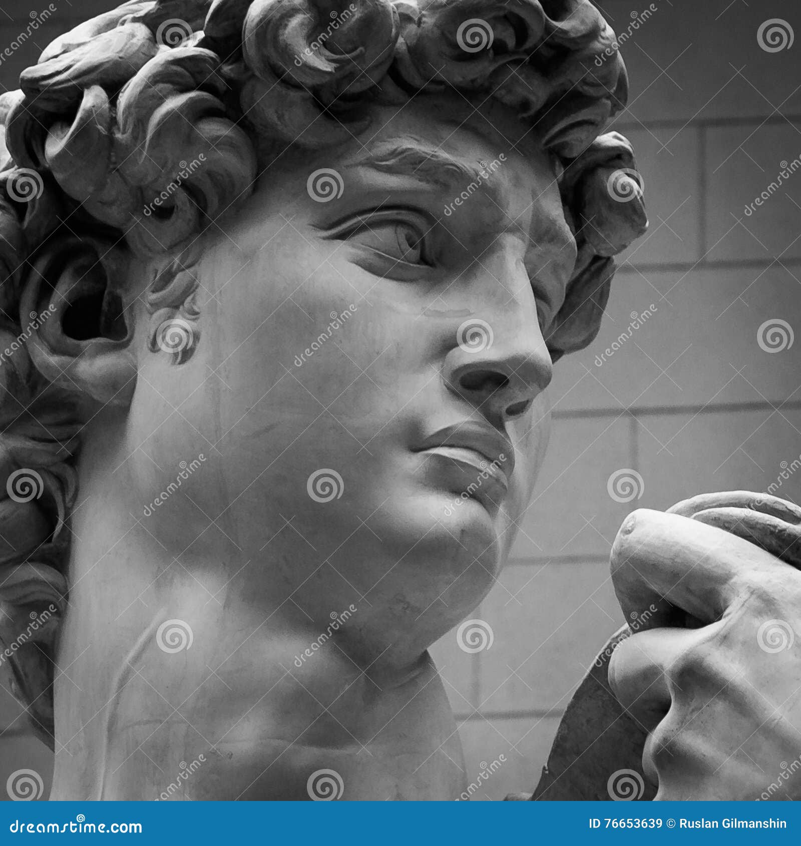 Michelangelo& X27; Statua Di David Della Replica Di S Immagine Stock ...