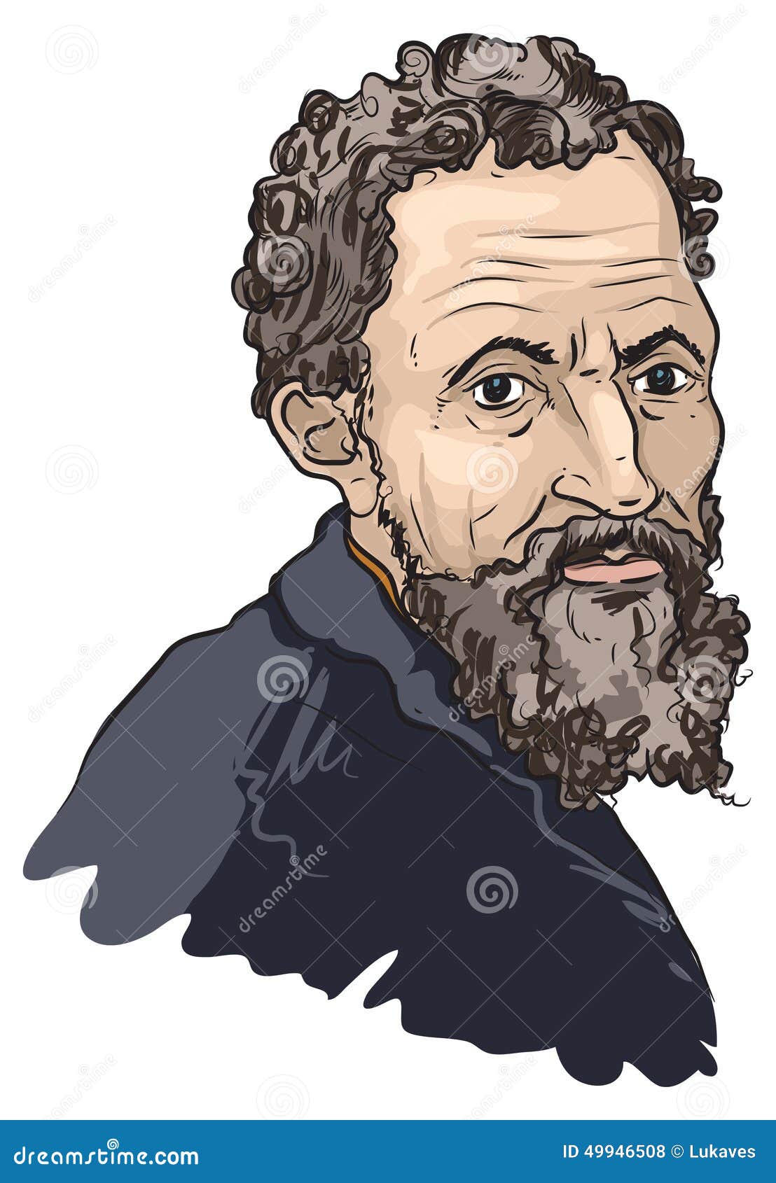 Michelangelo Cartoon Drawing